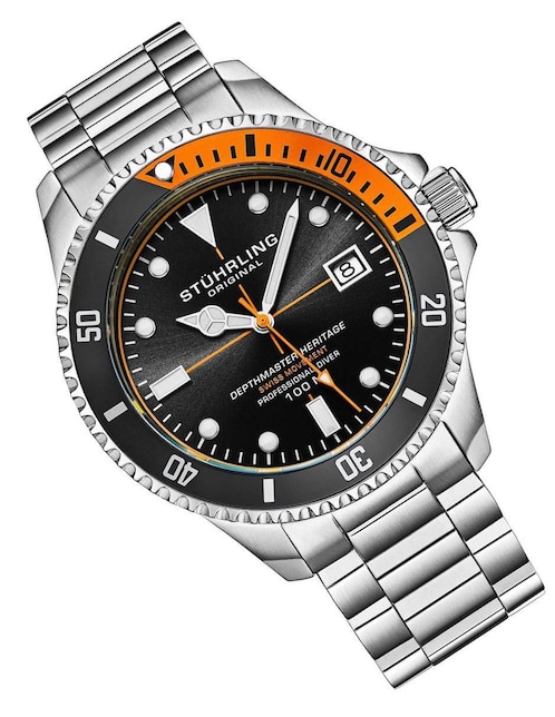 Reloj Stuhrling Depthmaster Heritage para hombre 4058.1 2