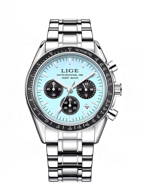 Reloj Lige para hombre Acero y crono Aqua 1