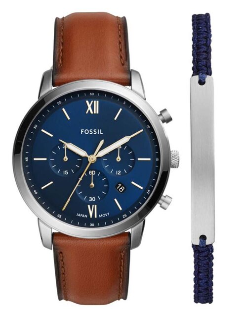 Box set reloj Fossil Neutra Chrono para hombre FS5708SET 1