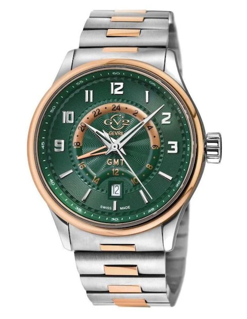 Reloj Gevril GMT para hombre 42304B 1