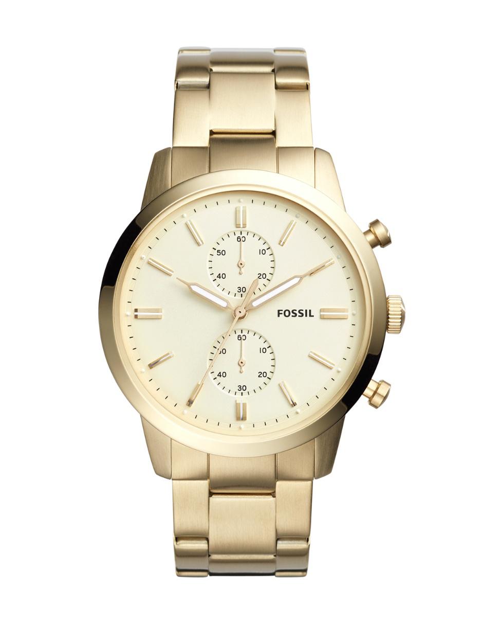 Venta > reloj fossil caballero dorado > en stock
