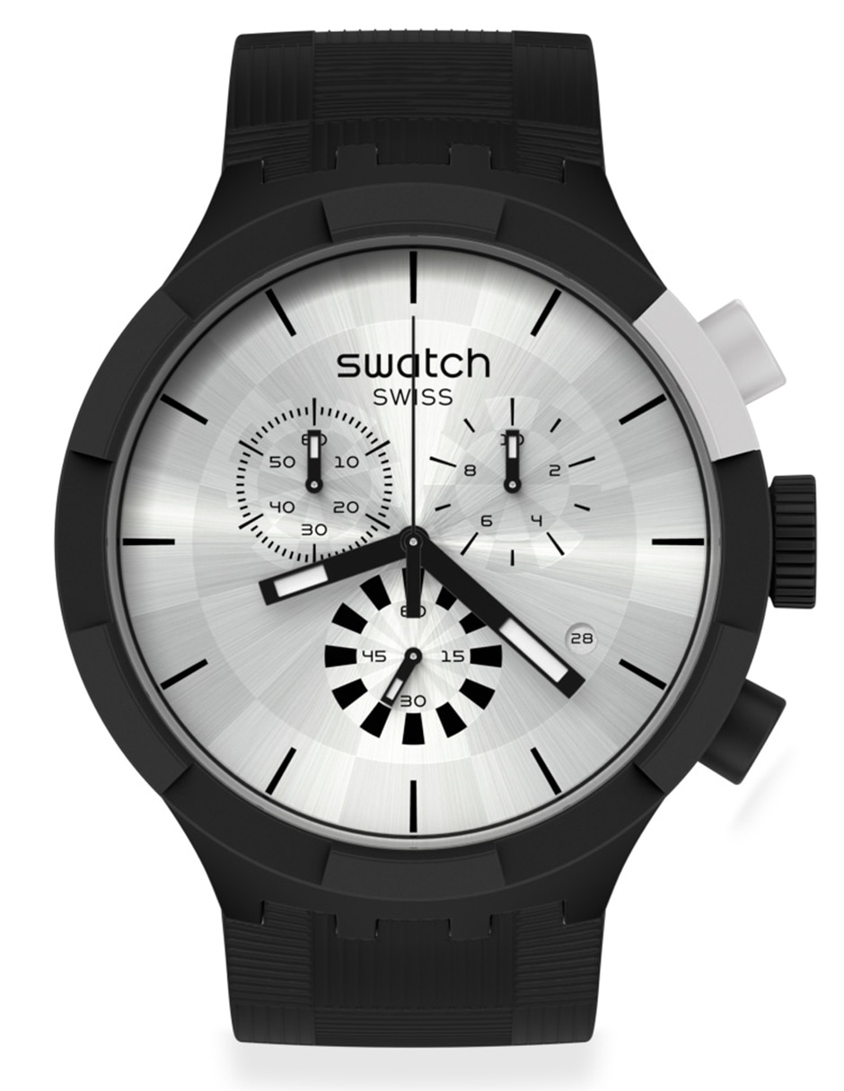Swatch Checkpoint Black Big Bold Chrono Men's Watch SB02B400 (Unboxing ...